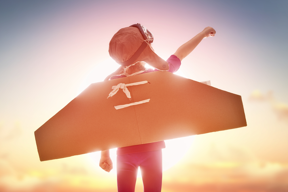 Vision boy with Paper plane wings | Crazy Might Work